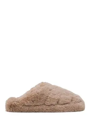 REISS Andrea Mule Slippers - Taupe