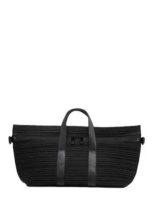 Issey Miyake Pleats Boston Bag - Black