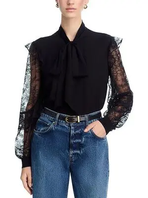 Generation Love Winona Lace Blouse - Black