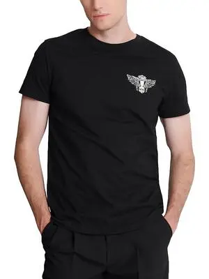 Balmain Slim Fit Logo Tee - Black/white
