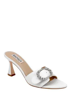 Badgley Mischka Odetta Sandals - White Crepe