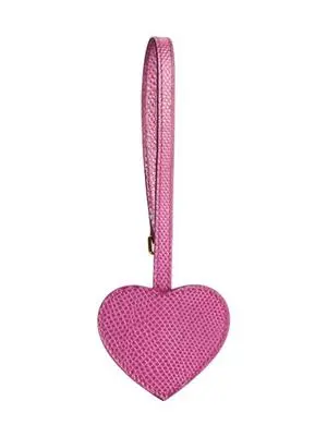 ATP ATELIER Venosta Printed Watersnake Key Chain - Fuxia