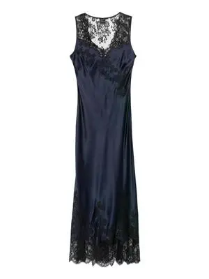 Carine Gilson Lace-detailed Nightdress - Blue