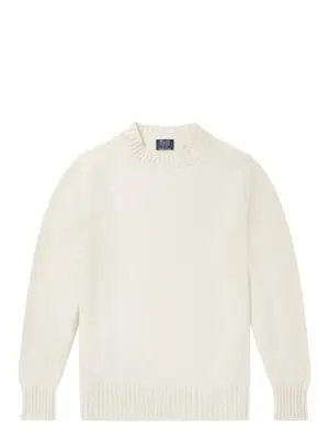 William Lockie Lambswool Sweater - Neutrals