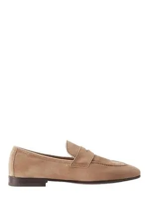 Brunello Cucinelli Suede Loafers - Neutrals