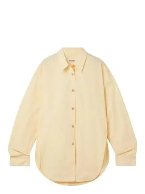 Khaite Goya Cotton-poplin Shirt - Yellow