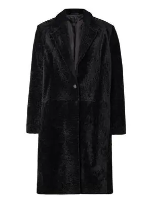 TOTEME Classic Shearling Coat - Black