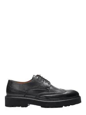 A. VEER Hadley Wingtip - Black Leather