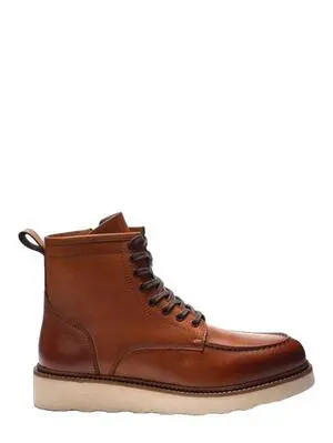 A. VEER Langston Wingtip Boot - Tan Nubuck