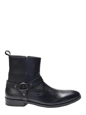 A. VEER Westin Harness Boots - Black Leather