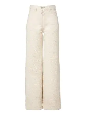 Cordova Kozzy Wool-blend Wide-leg Pants - White