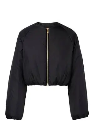 Alaïa Puffer Cropped Jacket - Black