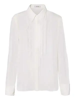 Dorothee Schumacher Sheer Twist Georgette Blouse - White
