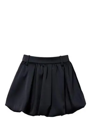 Dorothee Schumacher Shiny Statement Duchesse Mini Skirt - Grey
