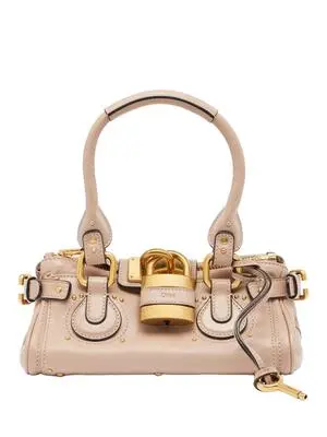 Chloé Paddington Small Leather Shoulder Bag - Pink