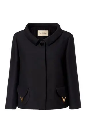 Valentino Garavani Vgold Crepe Couture Jacket - Black