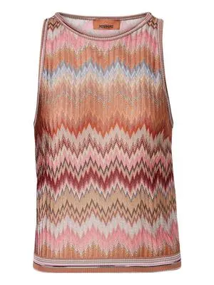 Missoni Zig Zag Lamé Tank Top - Multicoloured