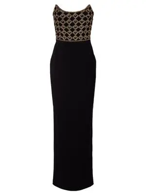 Rebecca Vallance Vesper Embellished Corset Gown - Black