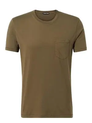 TOM FORD Cotton And Silk T-shirt - Green