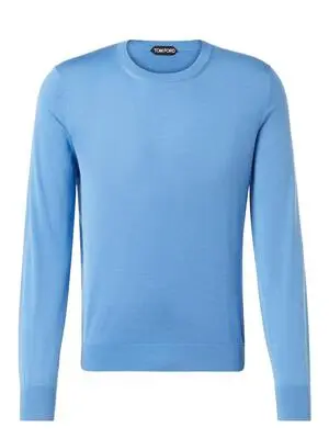 TOM FORD Silk Sweater - Blue