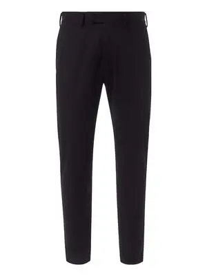 TOM FORD Cotton Straight Leg Pants - Black