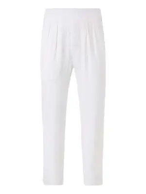 TOM FORD Cotton And Silk Straight Pants - White