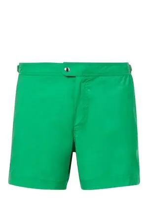 TOM FORD Logo Swim Trunks - Green
