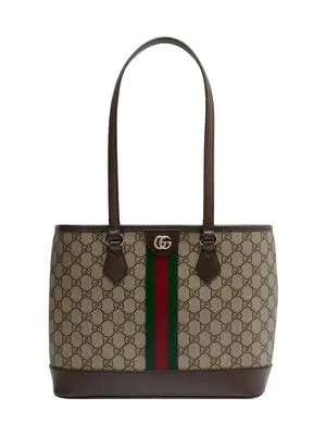 Gucci Ophidia Gg Canvas Medium Tote Bag - Beige