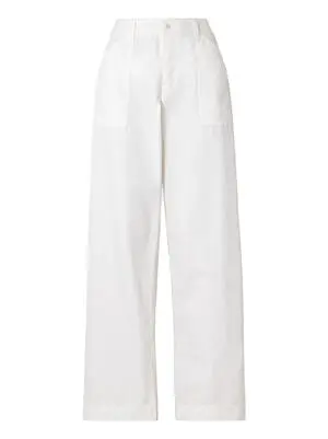 Matteau Cotton Straight-leg Cargo Pants - Off-white