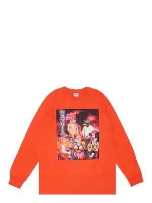 Supreme Long-sleeve Tee - Orange