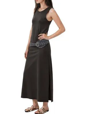 Mango Knit Maxi Dress - Charcoal