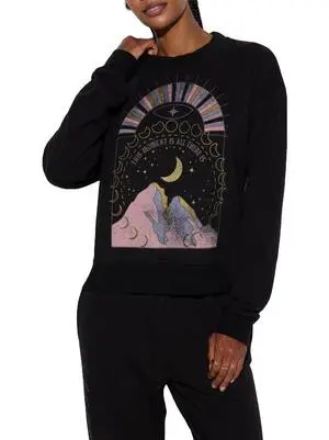 Spiritual Gangster This Moment Sublime Cotton Blend Sweatshirt - Black