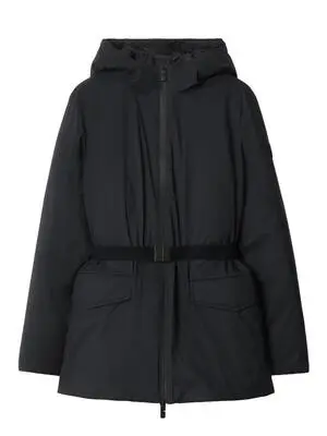 Burberry Short Hooded Nylon Coat - Black