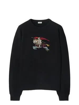 Burberry Ekd​ Cotton Sweatshirt - Black