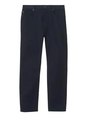 Burberry Cotton Moleskin Trousers - Silhouette Blue