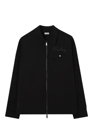 Burberry Nylon Zip Overshirt - Black