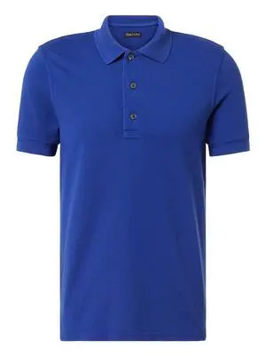 TOM FORD Pique Polo Shirt - Blue