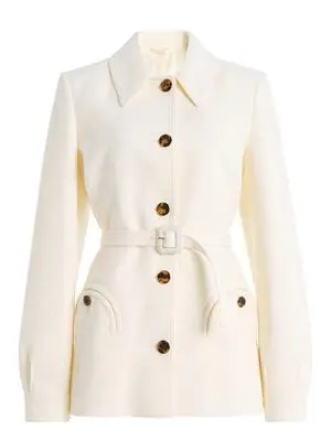 BLAZÉ MILANO Resolute Paint Wool Blazer - Ivory