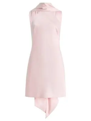 Significant Other Lucile Satin Mini Halter Dress - Pink
