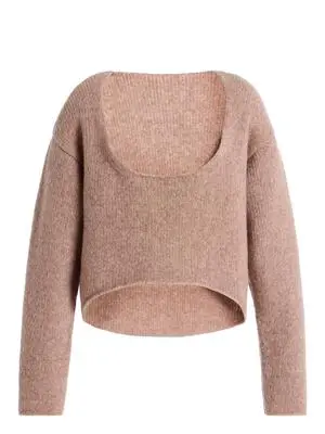 AISLING CAMPS Reversible Wool-blend Sweater - Neutral