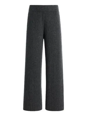 Lafayette 148 New York Knitted Ankle Length Pants Grey