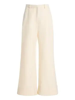 SLOAN Wool Flared Trousers