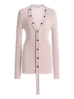 AISLING CAMPS Convertible Wool Cardigan - Light Pink