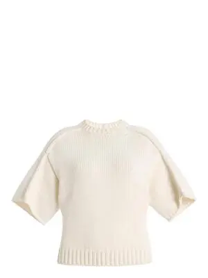 AISLING CAMPS Perfect Knit T-shirt - Ivory