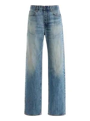 FRAME The Stack Rigid High-Rise Straight-Leg Jeans