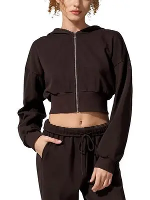 Lilysilk Seamflow Drift Zip-Up Espresso