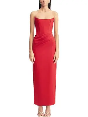 Shona Joy Lani Corset Maxi Dress - Chilli