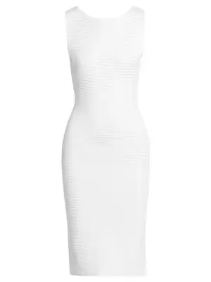 Herve Leger Giovanna Jacquard-knit Dress - White