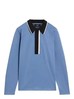 Dunhill Cottonjersey Polo Shirt - Blue