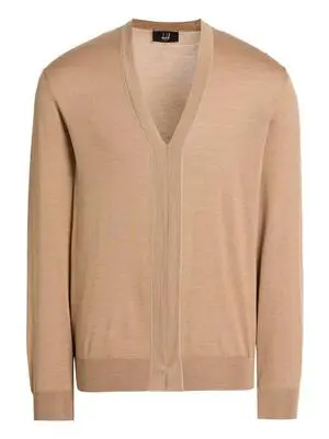 Dunhill Cashmere, Merino Wool, And Silk-blend Sweater - Camel